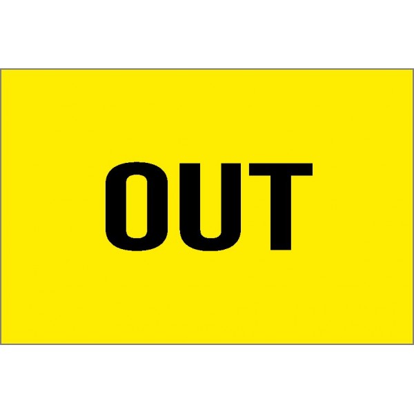 OUT Sign