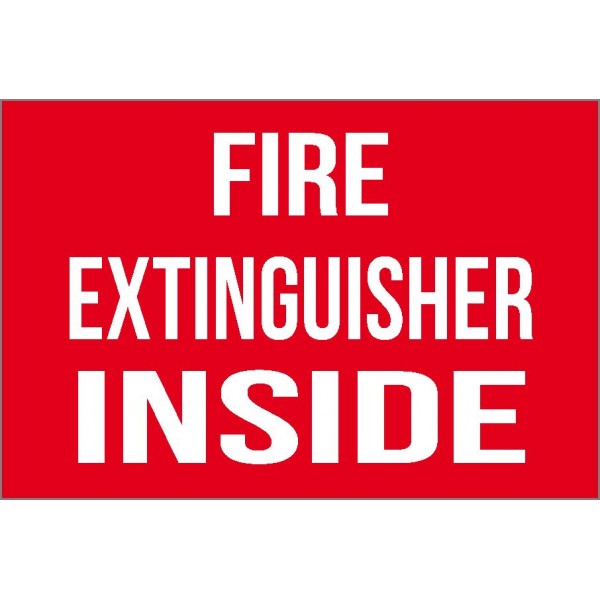 Fire Extinguisher Inside Sign