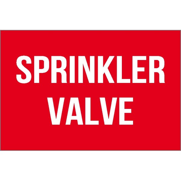 Sprinkler Valve Sign
