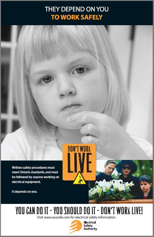 They Depend On You To Work Safely Poster